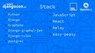 Build, deploy and scale: Django, GraphQL and SPA (DjangoCon EU 2021) | PPT