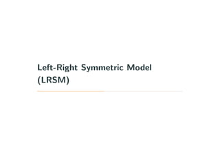 Charged Lepton Flavour Violation in Left-Right Symmetric Model | PPT