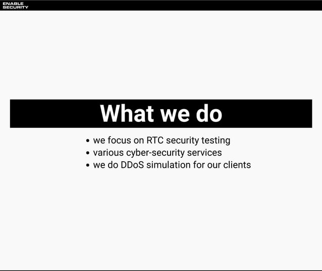 TADSummit 2022 - How to bring your own RTC platform down | PPT