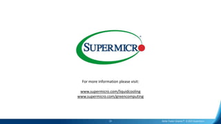 Supermicro and The Green Grid (TGG) | PPTX