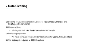 Text Mining on Amazon Fine Foods Reviews | PDF