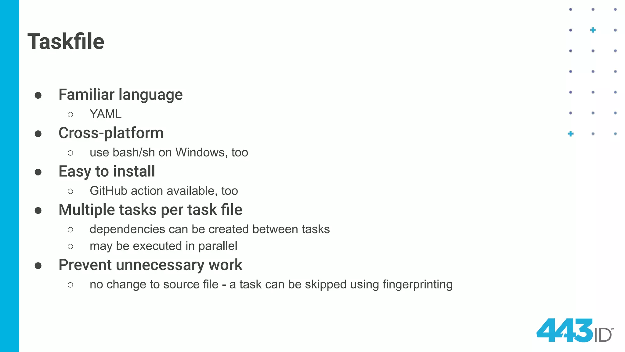 Taskfile - makefiles are fun again | PDF