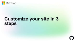 JavaScript Portfolio Site with GitHub Codespaces | PPTX