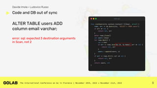 Level UP your RDBMS Productivity in GO | PPT
