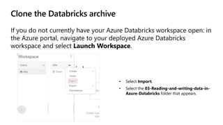 Azure Data serices and databricks architecture | PPTX
