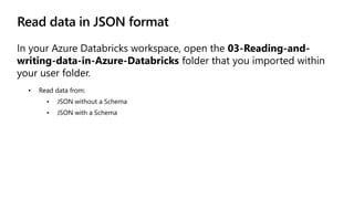 Azure Data serices and databricks architecture | PPTX