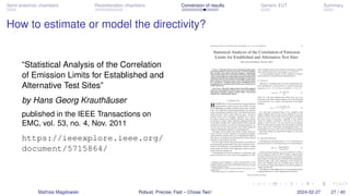 Robust, Precise, Fast - Chose Two for Radiated EMC Measurements! | PPT