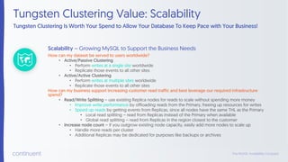 Continuent Tungsten Value Proposition Webinar | PPT