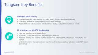 Continuent Tungsten Value Proposition Webinar | PPT