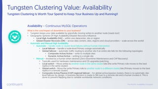 Continuent Tungsten Value Proposition Webinar | PPT