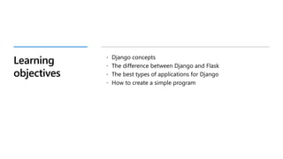 Concepts and applications of Django.pptx