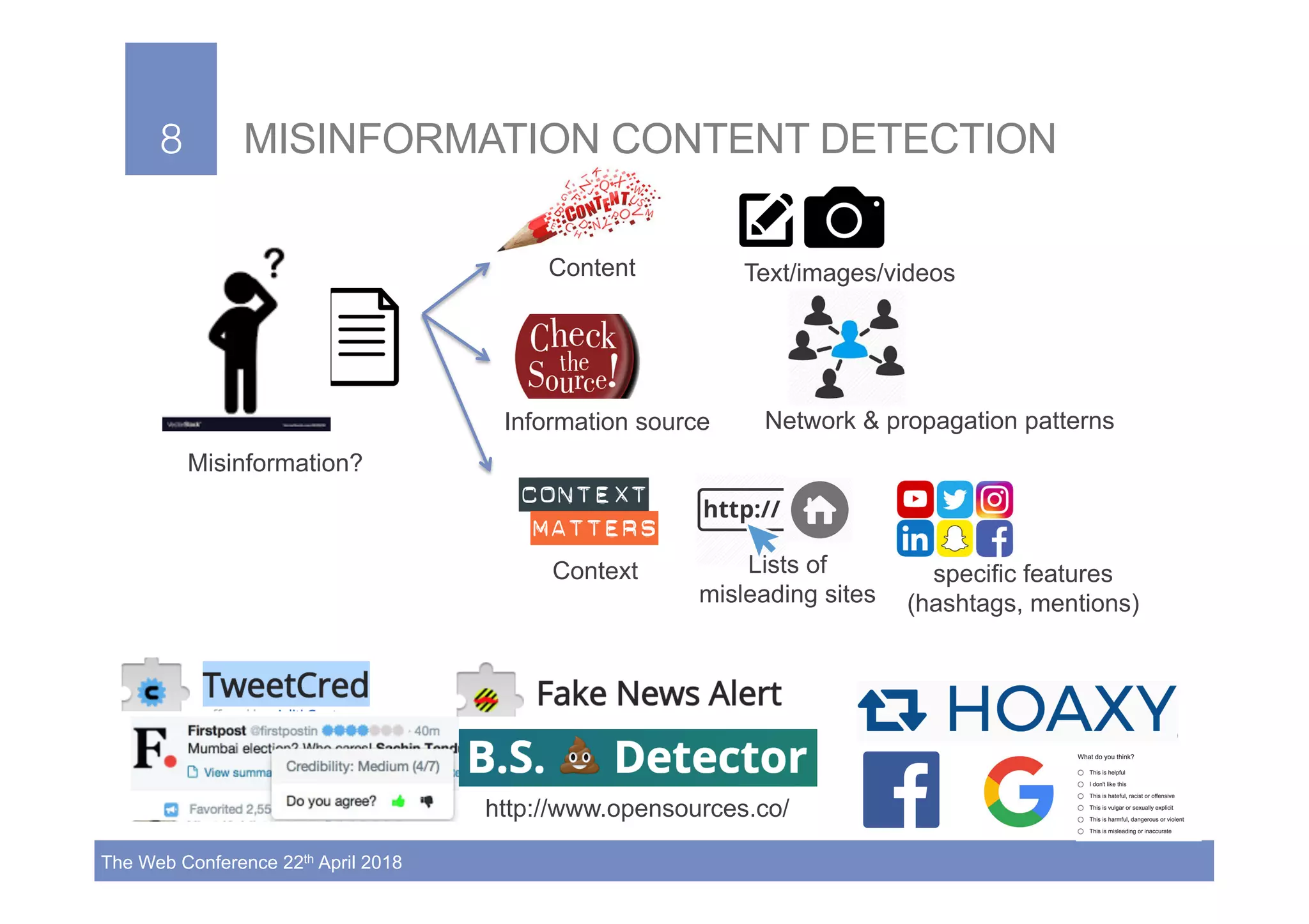 Online Misinformation: Challenges and Future Directions | PDF