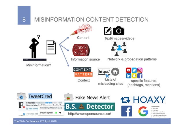 Online Misinformation: Challenges and Future Directions | PDF