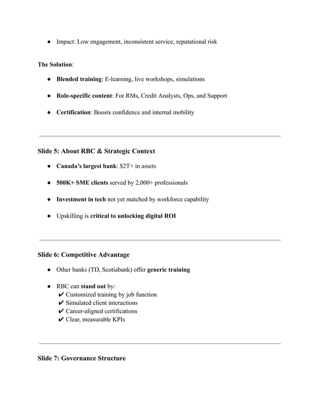 Empowering RBC’s Business Banking through Digital Skills Upskilling | PDF