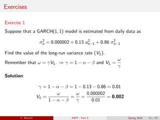 Arch & Garch Processes | PDF