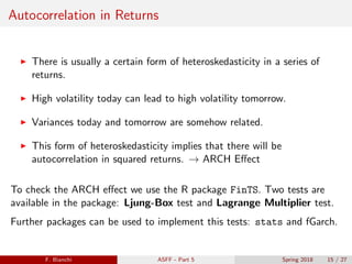 Arch & Garch Processes | PDF