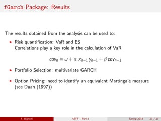 Arch & Garch Processes | PDF