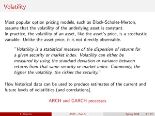 Arch & Garch Processes | PDF