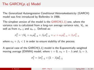 Arch & Garch Processes | PDF