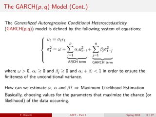Arch & Garch Processes | PDF