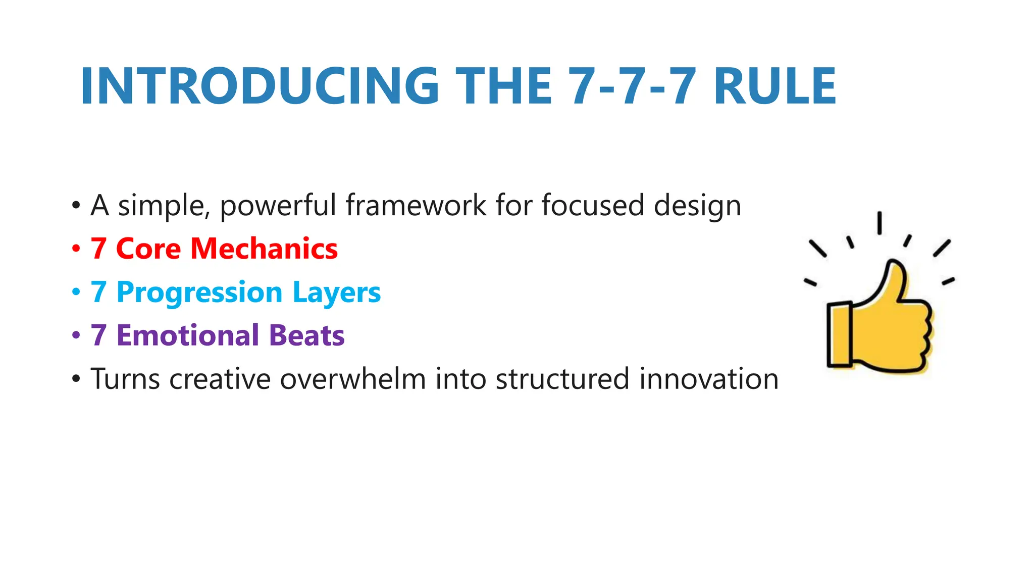The 777 Rule for Game Design - Learn how to build fun and unforgettable ...