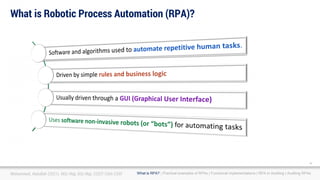 Robotic Process Automation (RPA): A Brief Introduction for Auditors | PPT