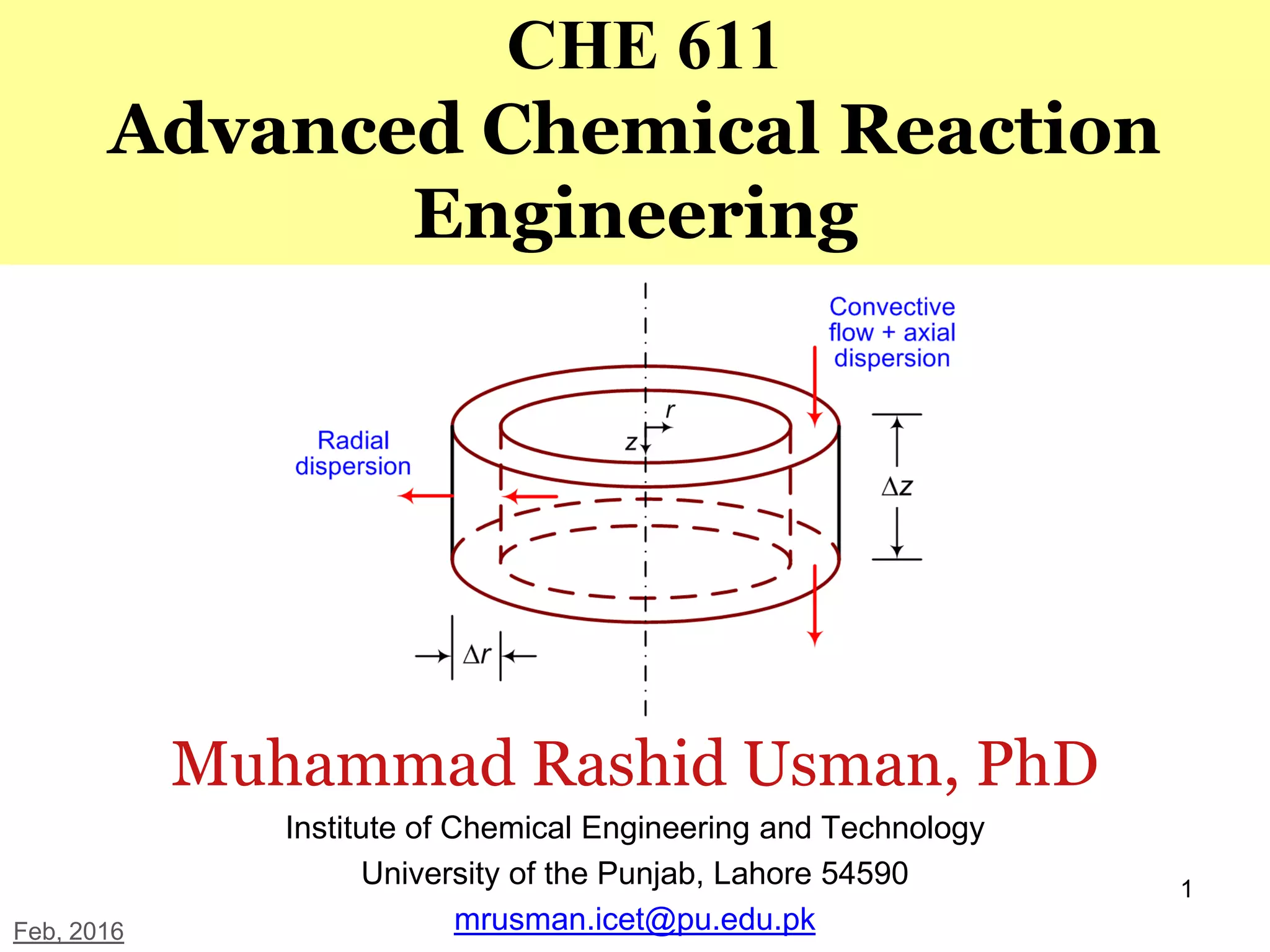 Advanced Chemical Reaction Engineering-Part-1-10-Apr-2016 | PDF ...