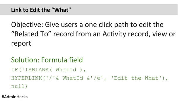 Killer Salesforce Admin Activity Hacks Ppt