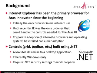 Aras PLM's Browser Neutral Client | PDF | Web Development | Internet