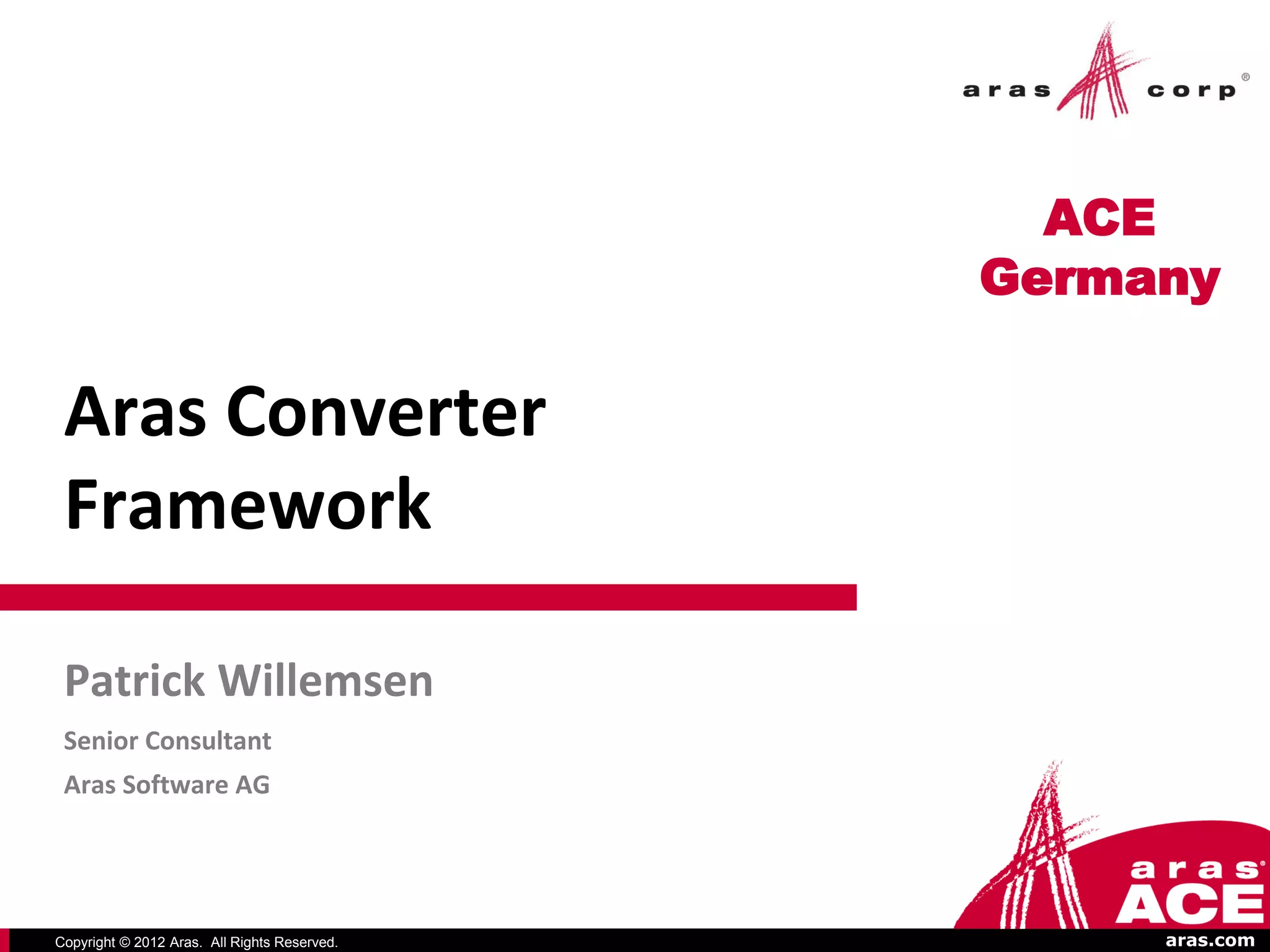 Aras PLM Software Converter Framework | PDF