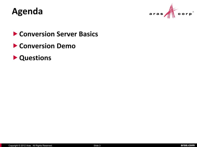 Aras PLM Software Converter Framework | PDF