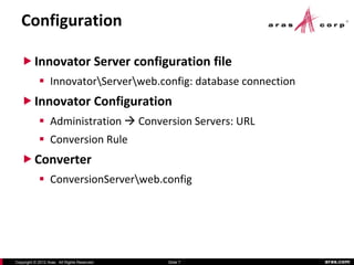 Aras PLM Software Converter Framework | PDF