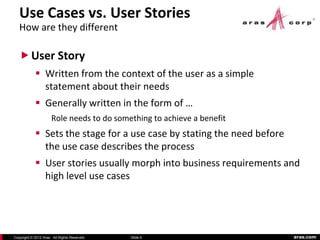 Aras and Developing Deployment Use Cases and Requirements | PDF