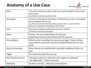 Aras and Developing Deployment Use Cases and Requirements | PDF