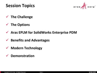 Aras EPLM for SolidWorks EPDM | PDF | Cloud Computing | Internet