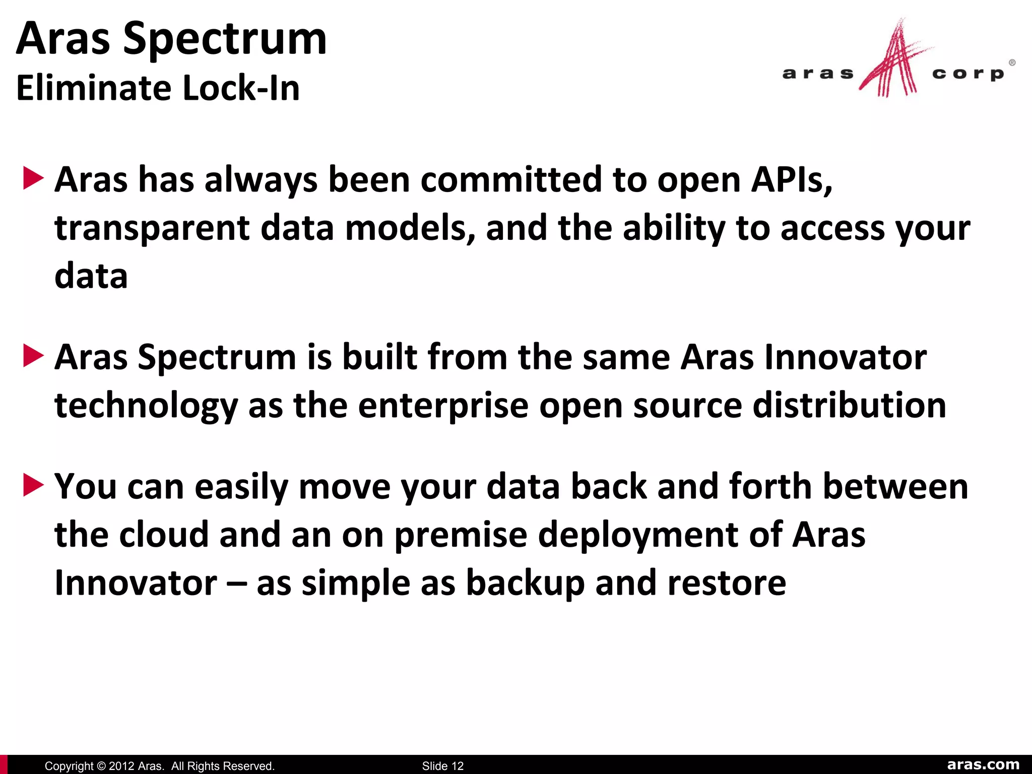 Aras PLM Software Leveraging the Cloud | PPT