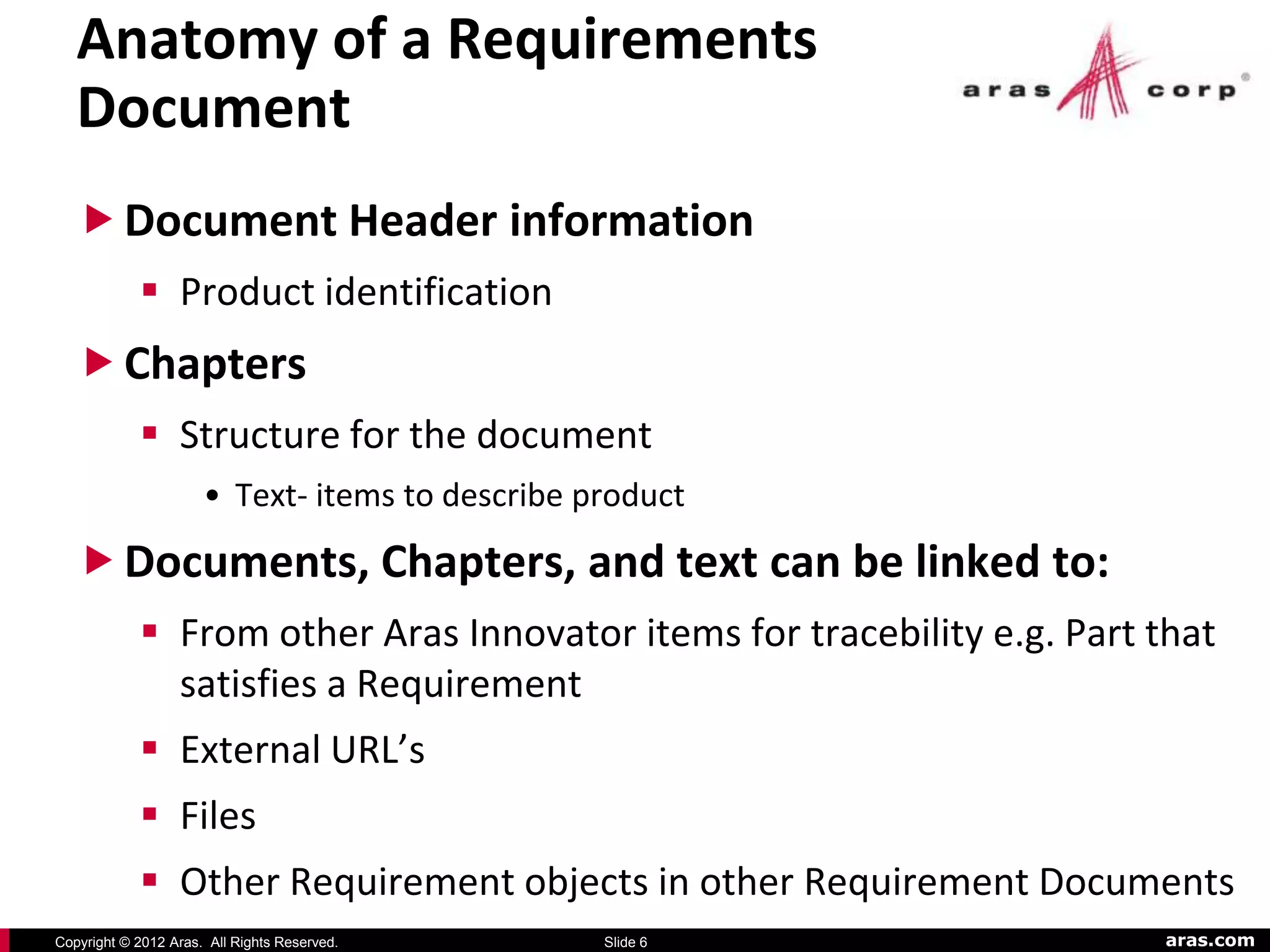 Aras PLM Requirements Management | PDF