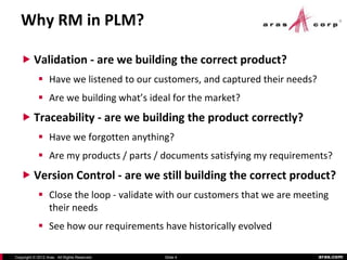 Aras PLM Requirements Management | PDF