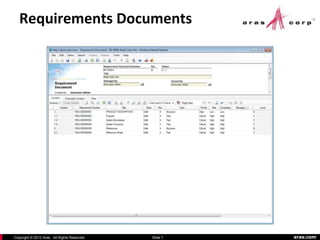 Aras PLM Requirements Management | PDF