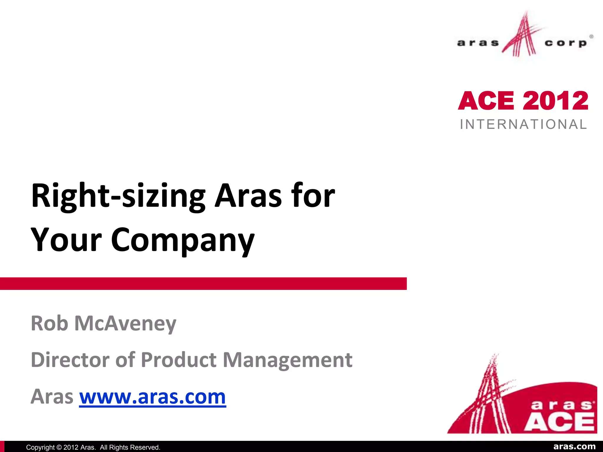 Aras Rightsizing PLM Software Deployments for Scalability | PDF
