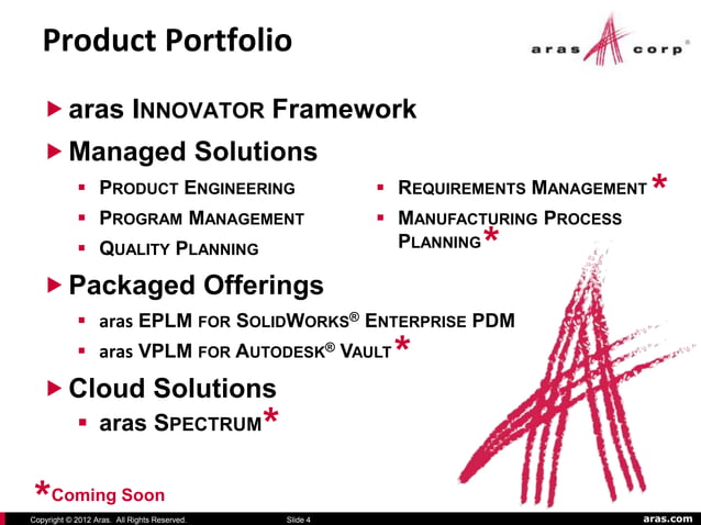 Aras Vision and Roadmap with Aras Innovator PLM Software | PDF