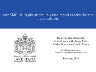 Model checker for NTCC | PPT