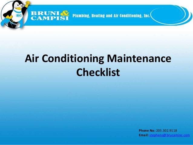 Air Conditioner Maintenance Schedule - Air Conditioning Preventive ...