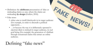 Misinformation and Freedom of Expression | PPT