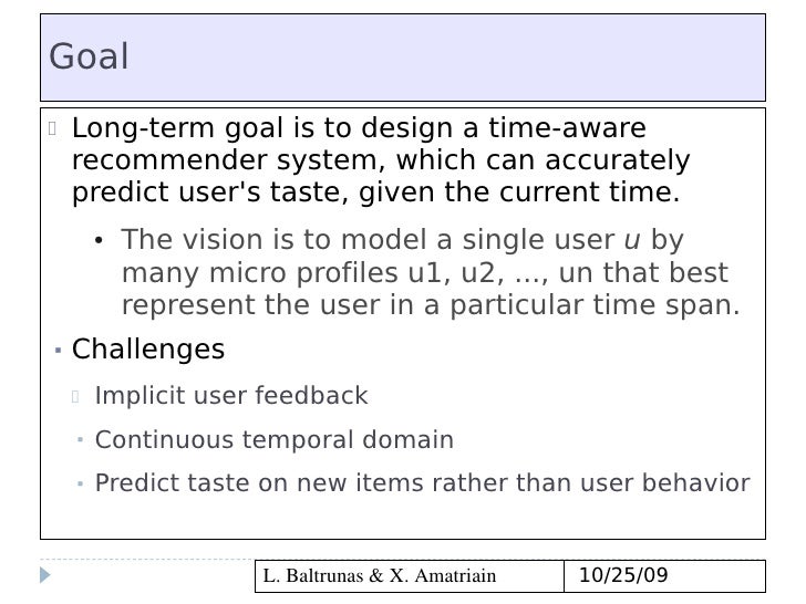 Time-dependand Recommendation based on Implicit Feedback