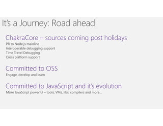 ChakraCore - JSConf Last Call | PPT