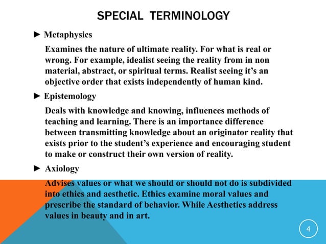 Philosophical Roots of Education | PPTX