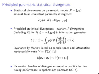 THE CHORD GAP DIVERGENCE AND A GENERALIZATION OF THE BHATTACHARYYA DISTANCE | PDF