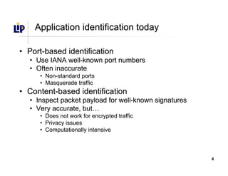 Early application identification. CONEXT 2006 | PDF
