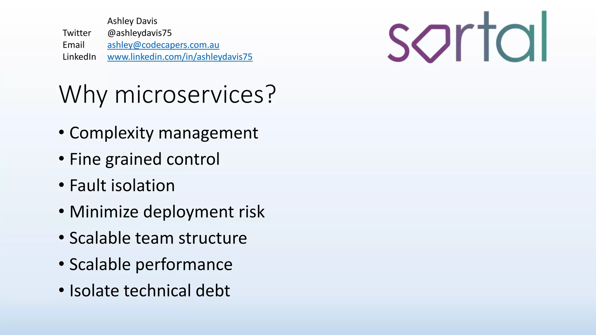 Building microservices with Node.js - part 1 | PPTX